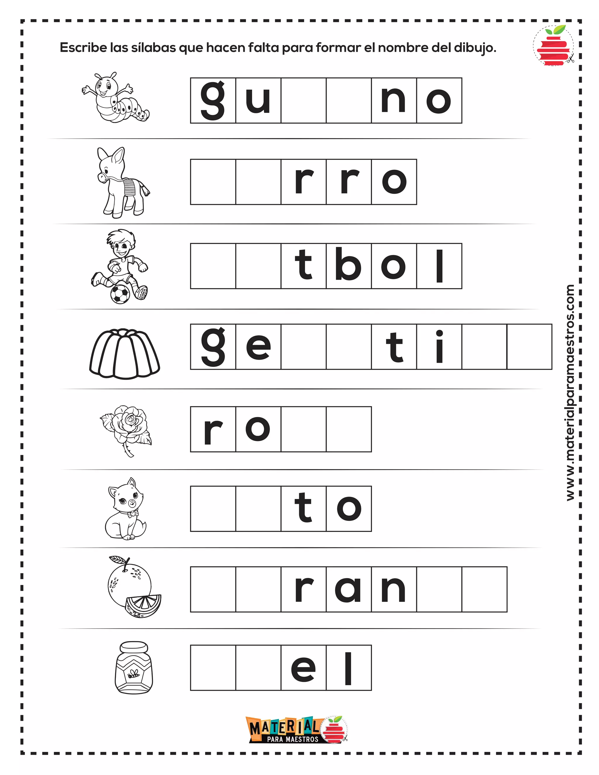 Cuadernillo para presilabicos y silabicos | PDF