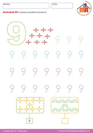 Cuadernillo preescolar 10 | PDF