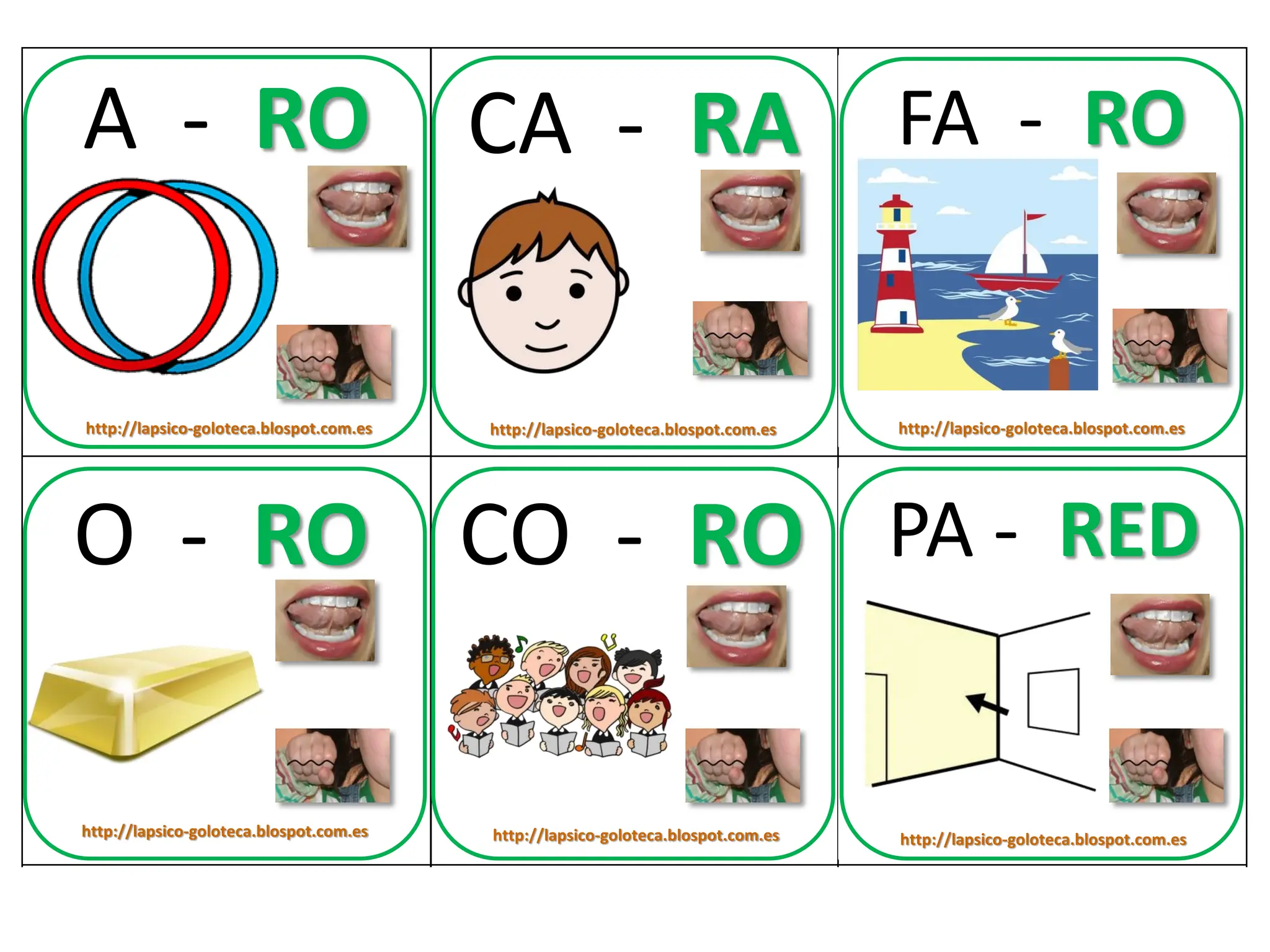 CUADERNITO DE LA R SIMPLE PARA ARTICULACION DE FONEMAS | PDF