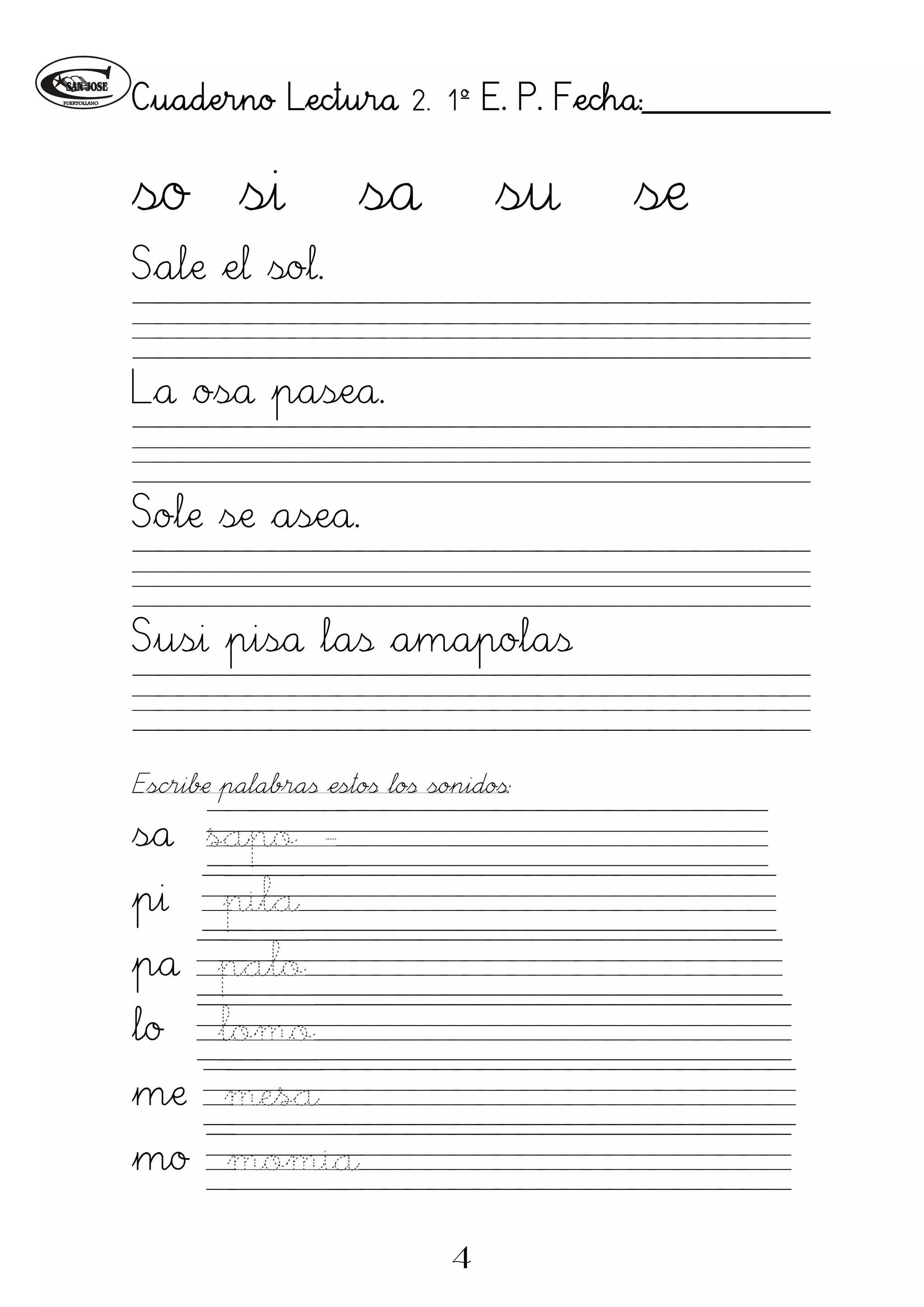 Cuaderno de-lectoescritura-ii | PDF