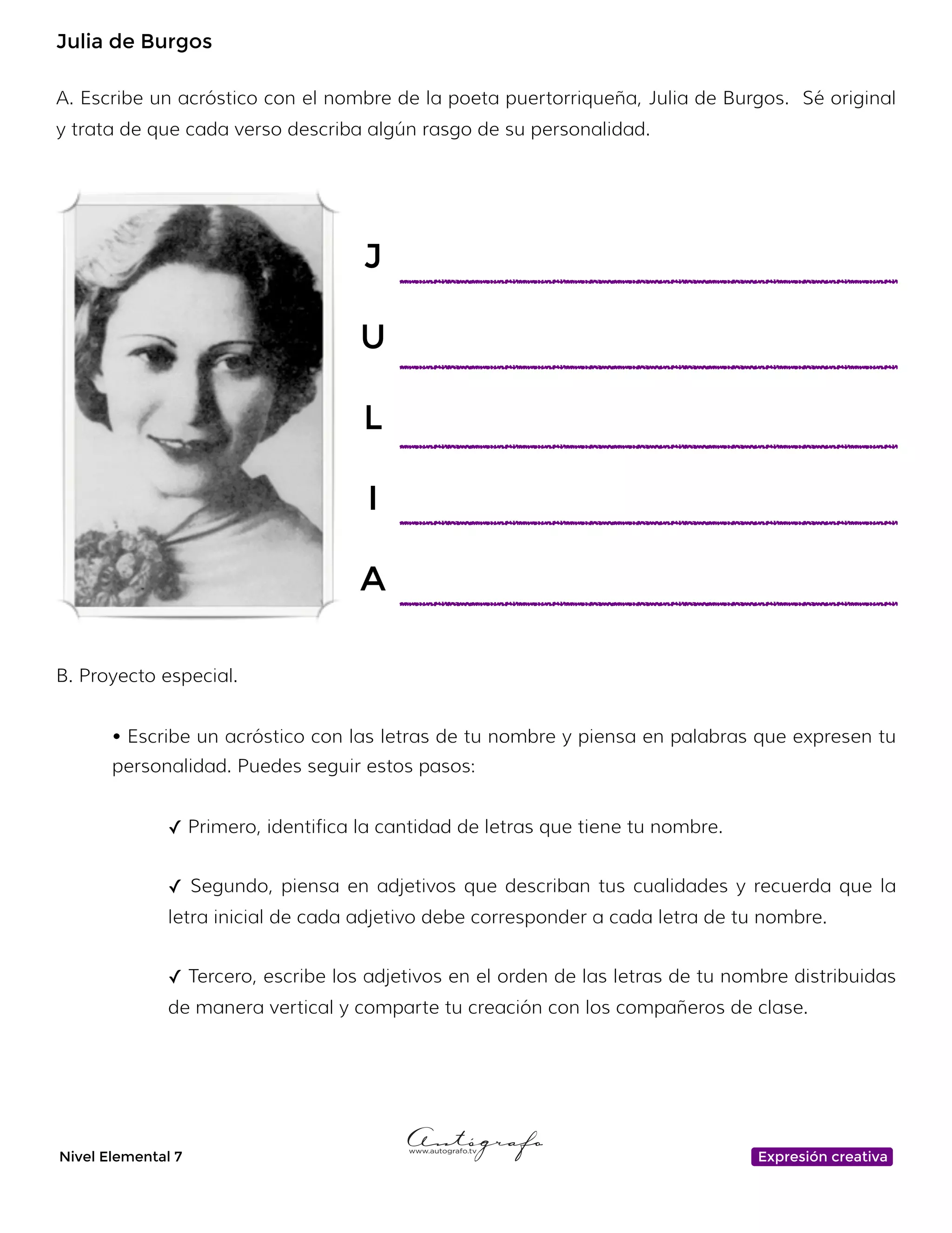 Cuaderno estudiante-julia-de-burgos | PDF