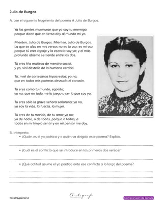 Cuaderno estudiante-julia-de-burgos | PDF