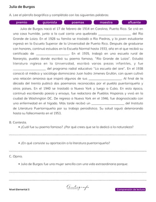 Cuaderno estudiante-julia-de-burgos | PDF