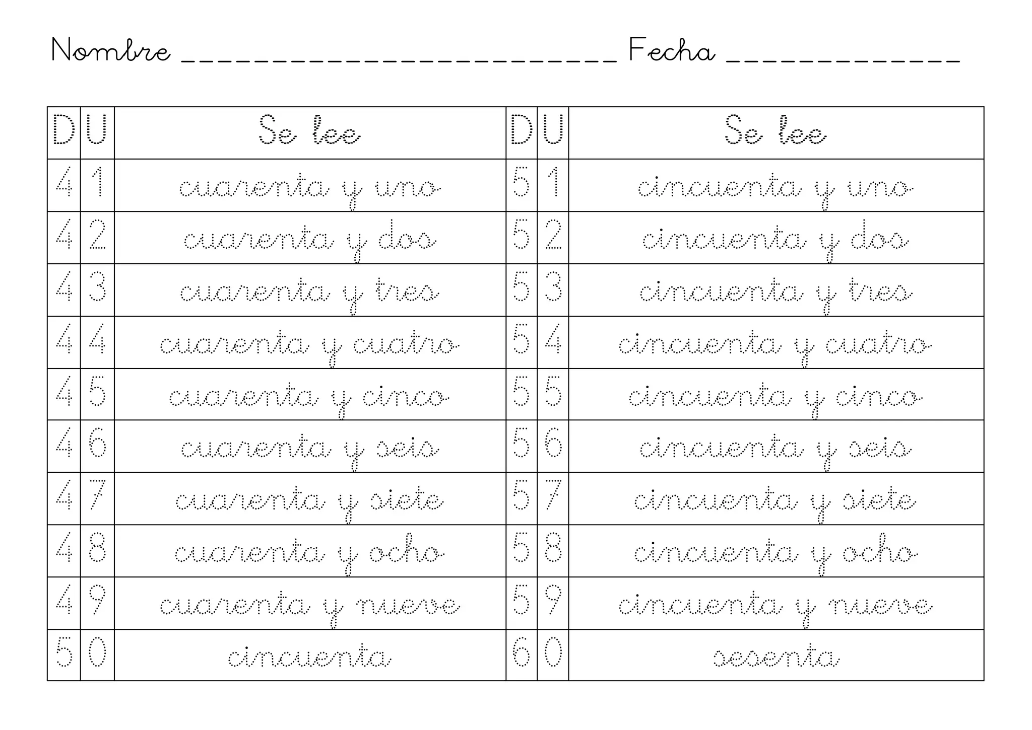 Cuaderno numeros-hasta-el-99 | PPT | Descarga Gratuita