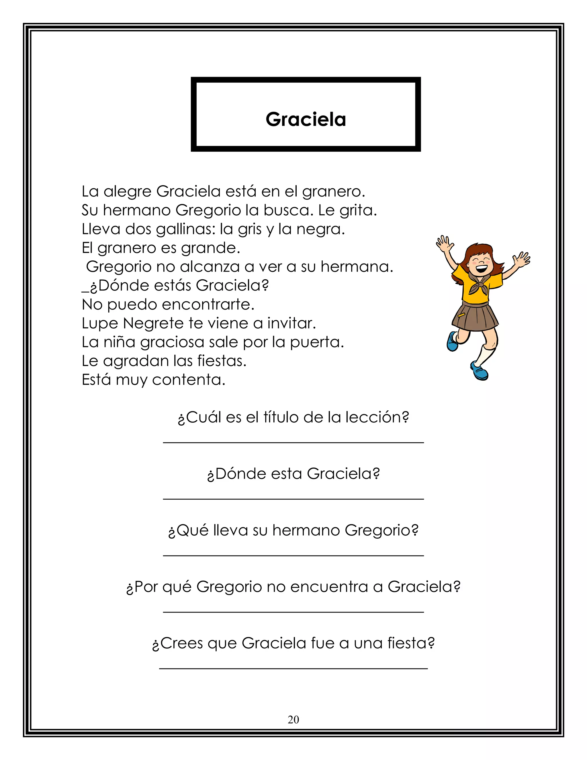 Cuaderno de comprension lectora primero | PDF