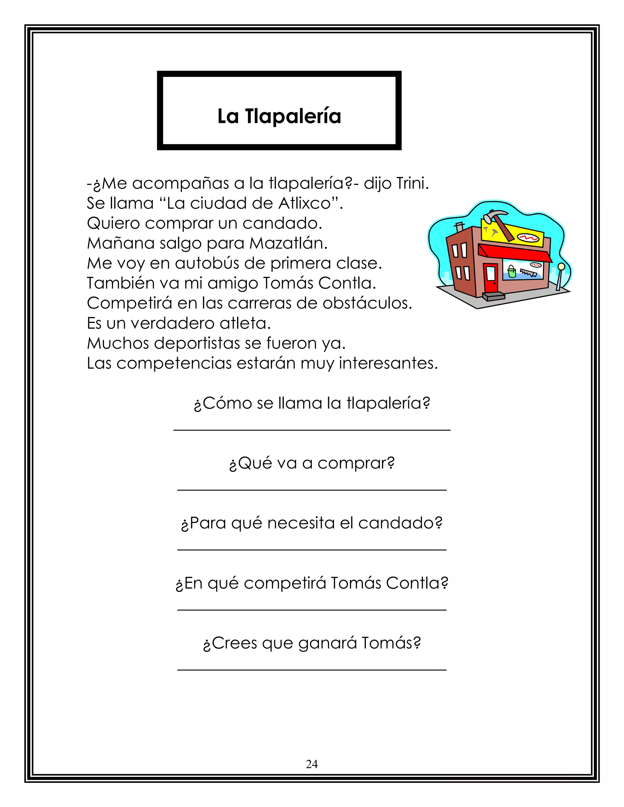 Cuaderno de comprension lectora primero | PDF