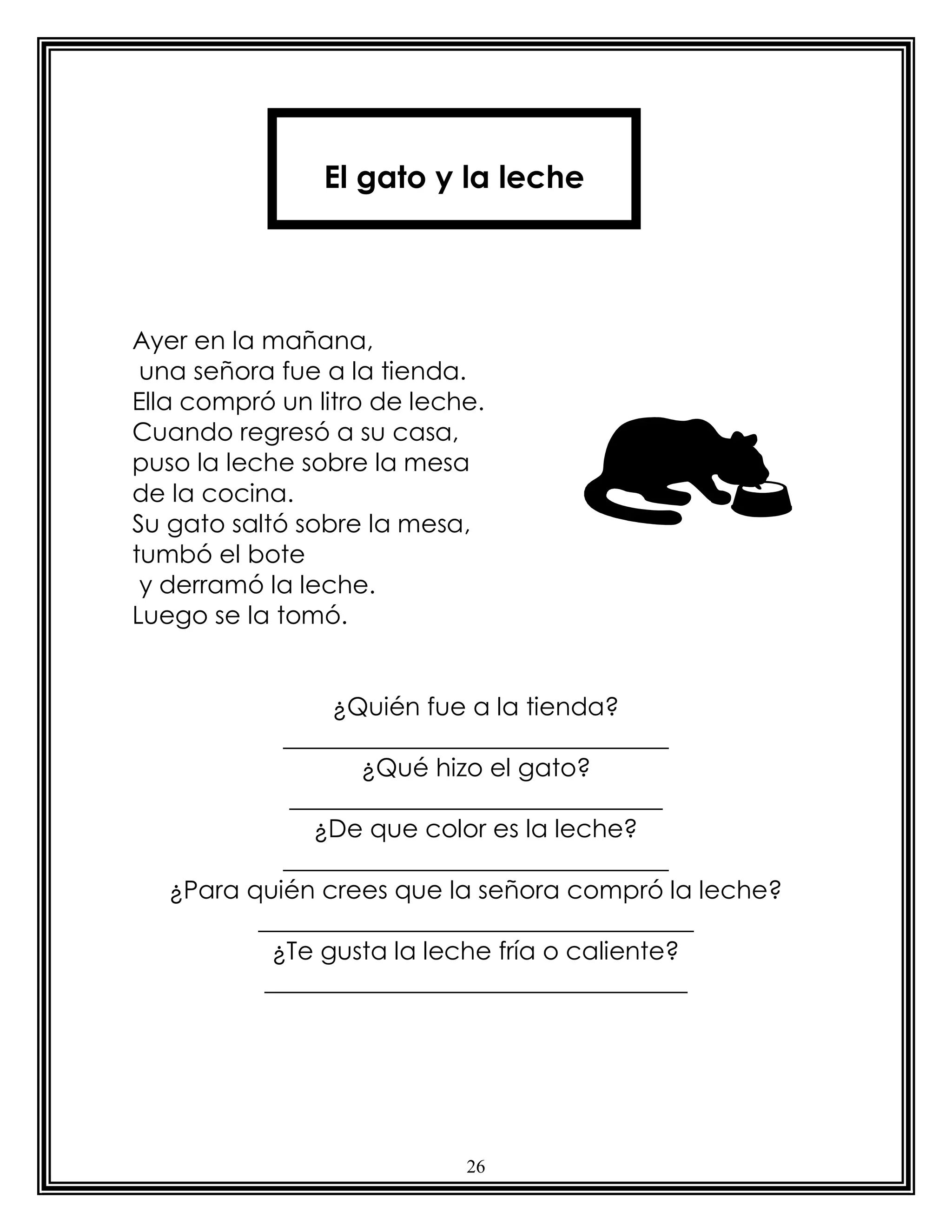 Cuaderno de comprension lectora primero | PDF