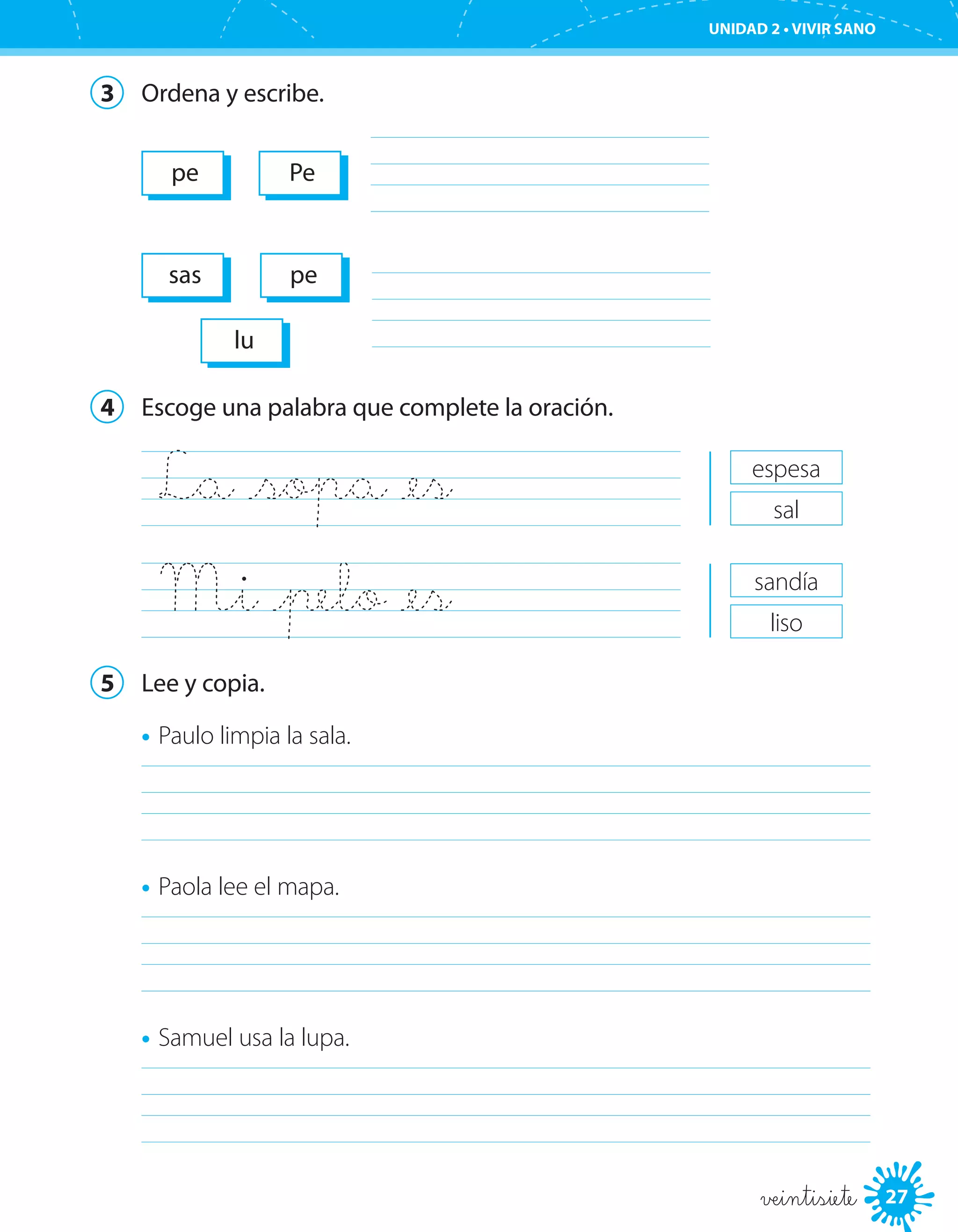 Cuaderno de escritura 1° | PDF