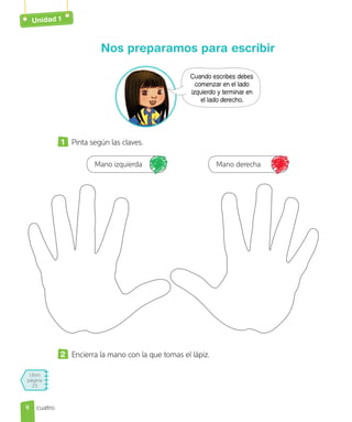 Cuaderno de escritura primero básico | PDF