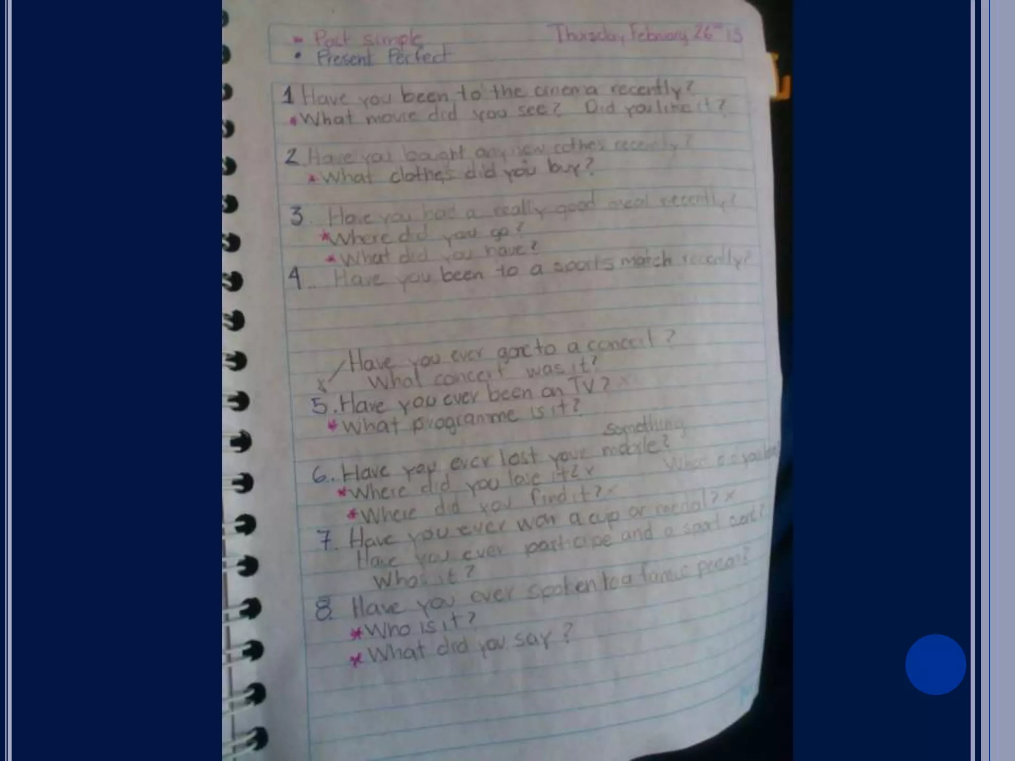 My English notebook | PPTX