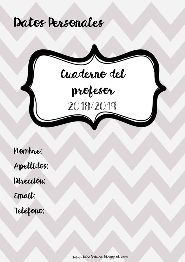 Cuaderno de la profesora modelo 1 | PDF