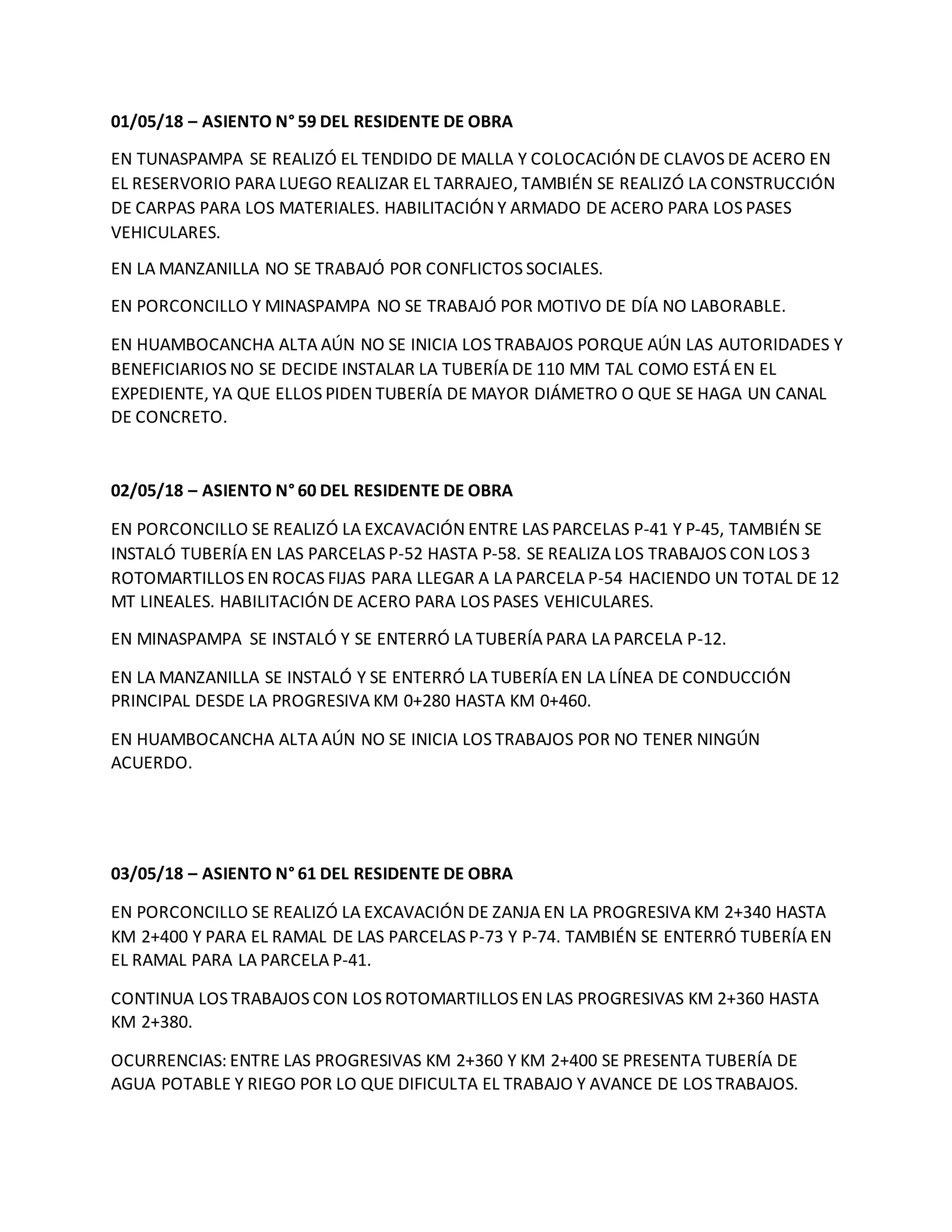 Modelo de Cuaderno de Obra | DOCX