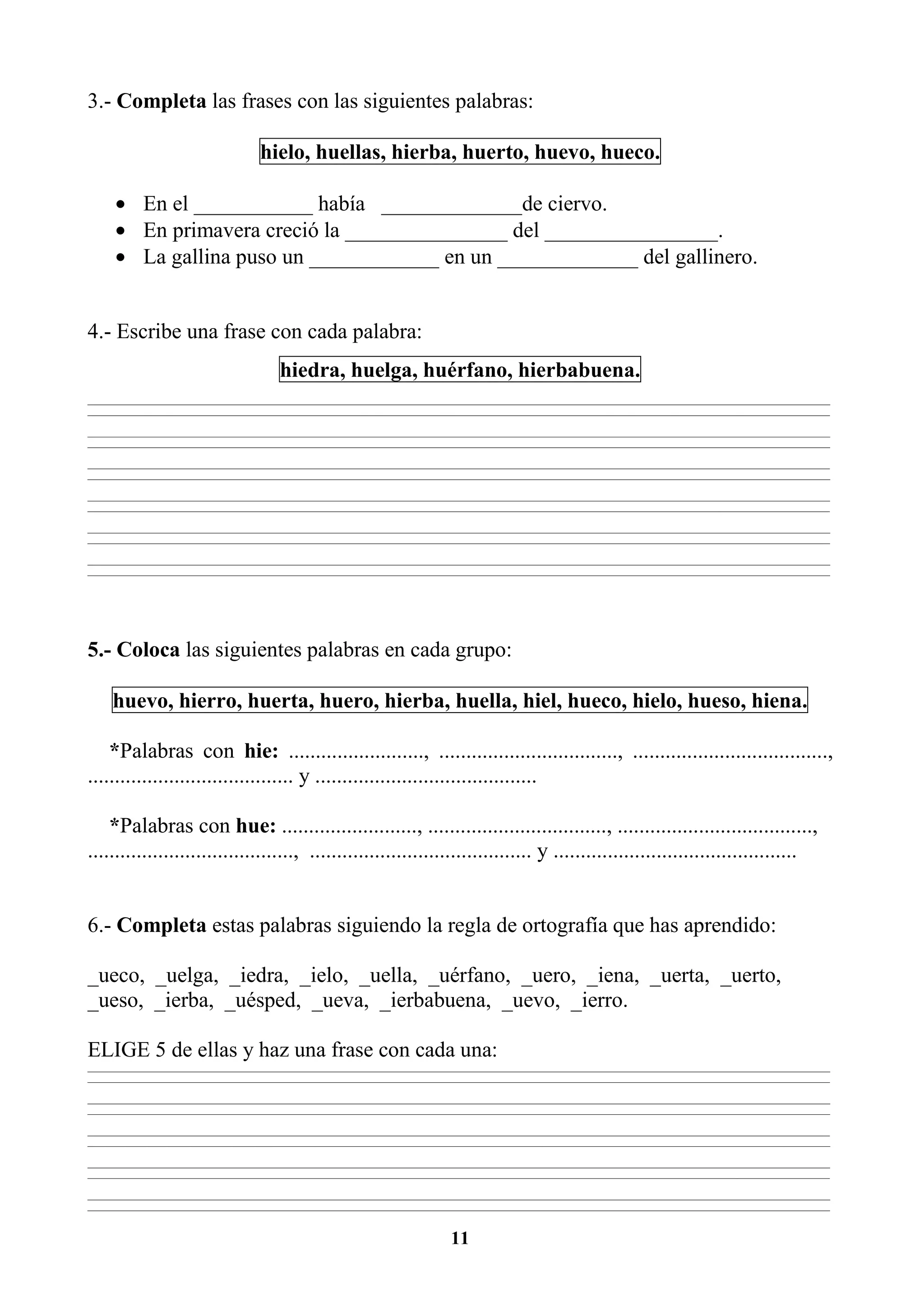 Cuaderno de Ortografía | PDF