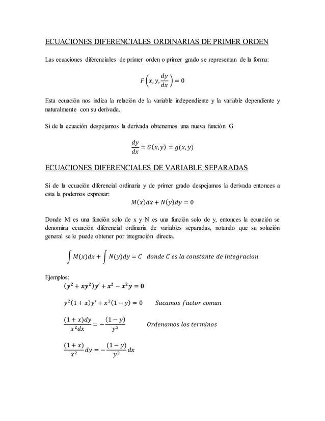 Ecuaciones Diferenciales | PDF