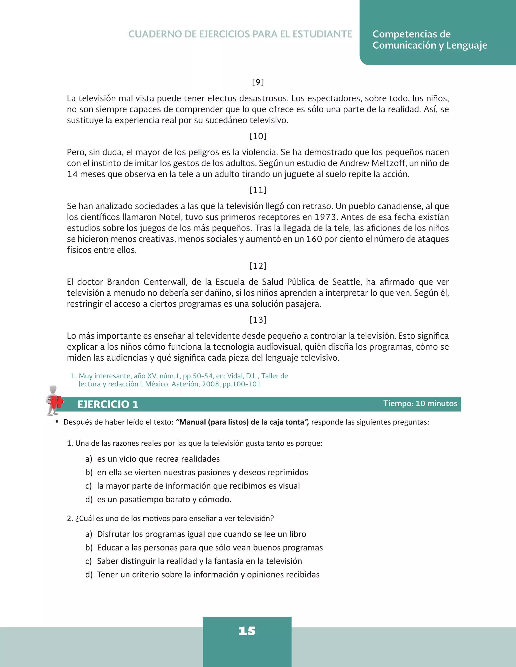 Cuaderno ejercicios Español | PDF