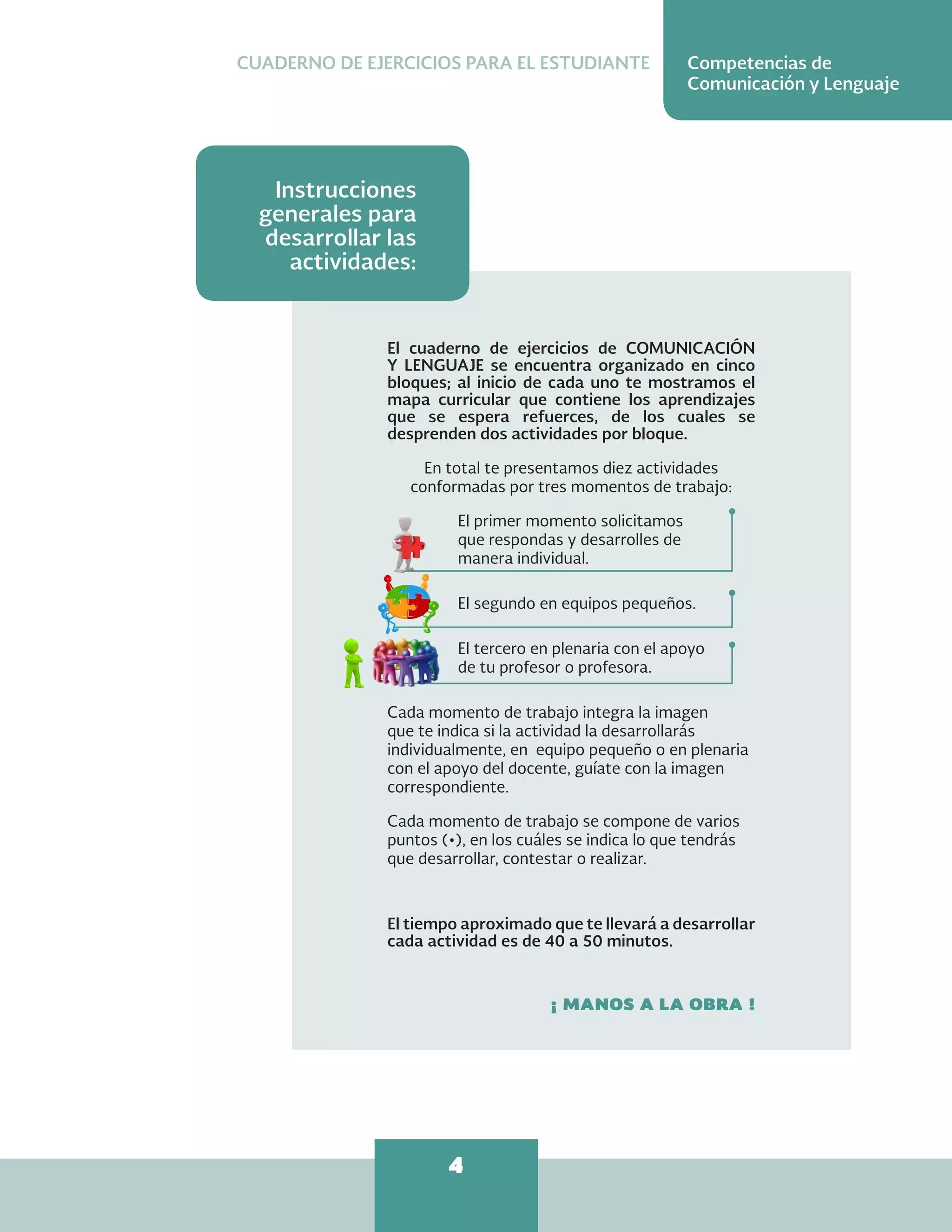 Cuaderno ejercicios Español | PDF