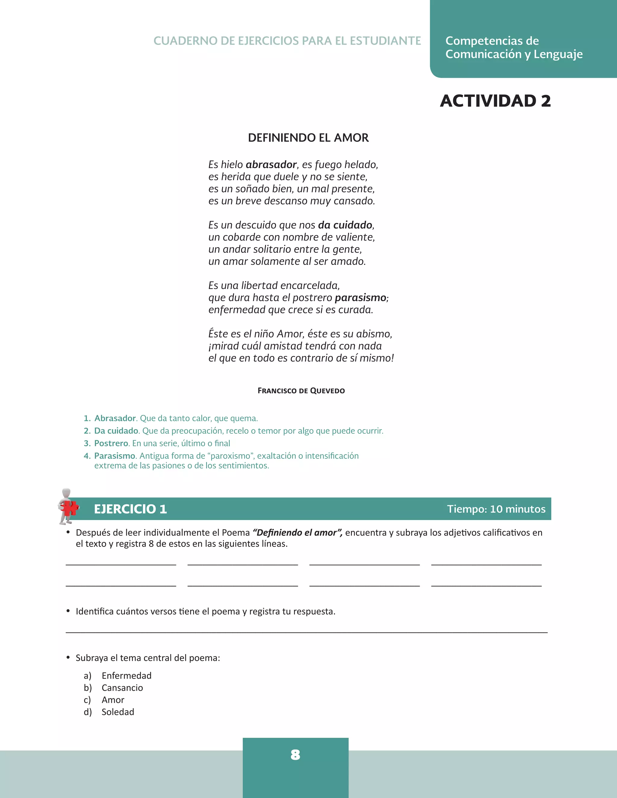 Cuaderno ejercicios Español | PDF