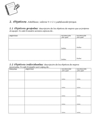 Cuaderno equipo evaluación trabajo cooperativo | PDF