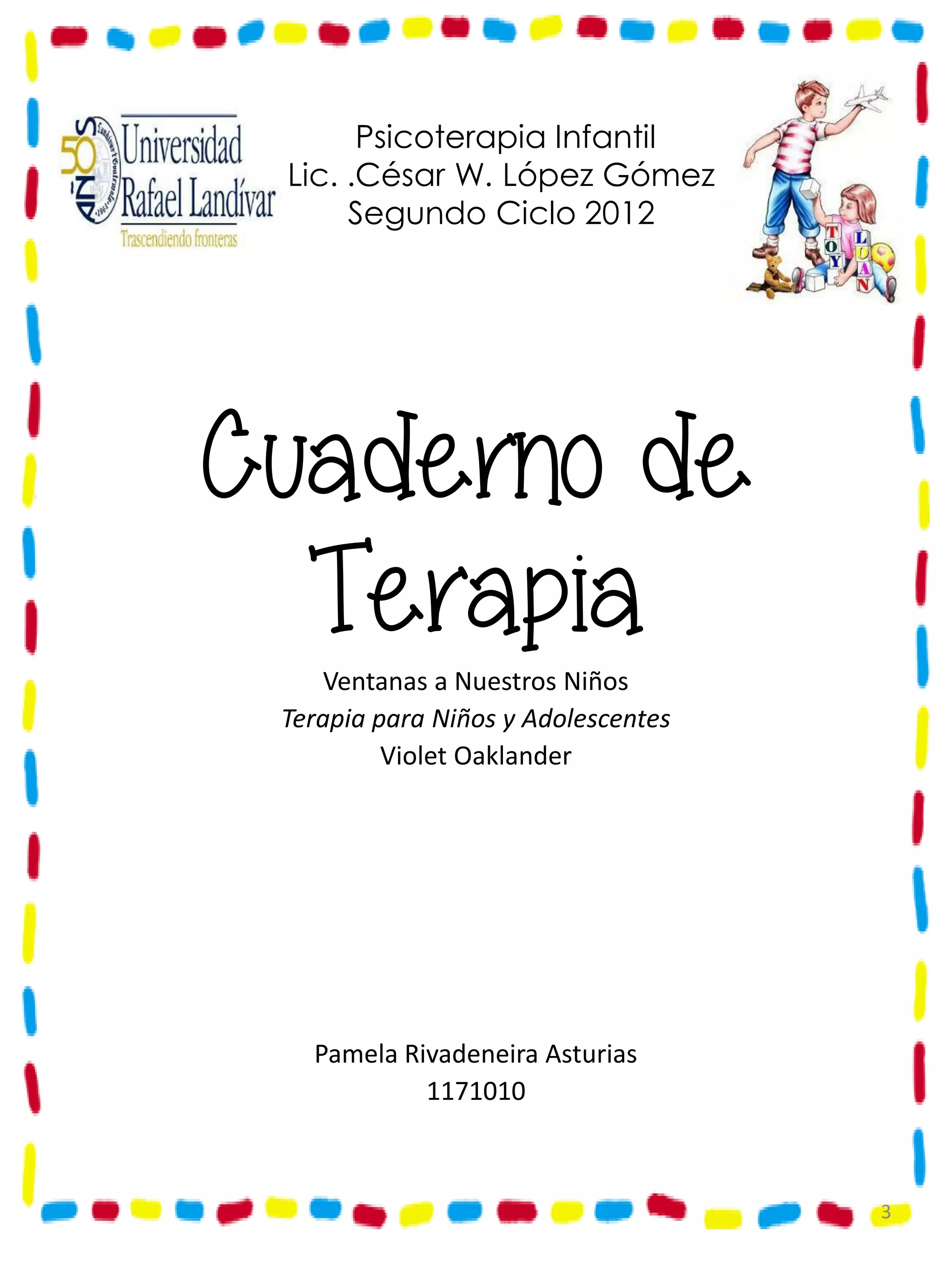 Cuaderno gestalt oaklander | PDF