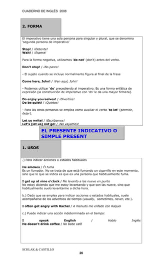 Cuaderno ingles 2008 | PDF