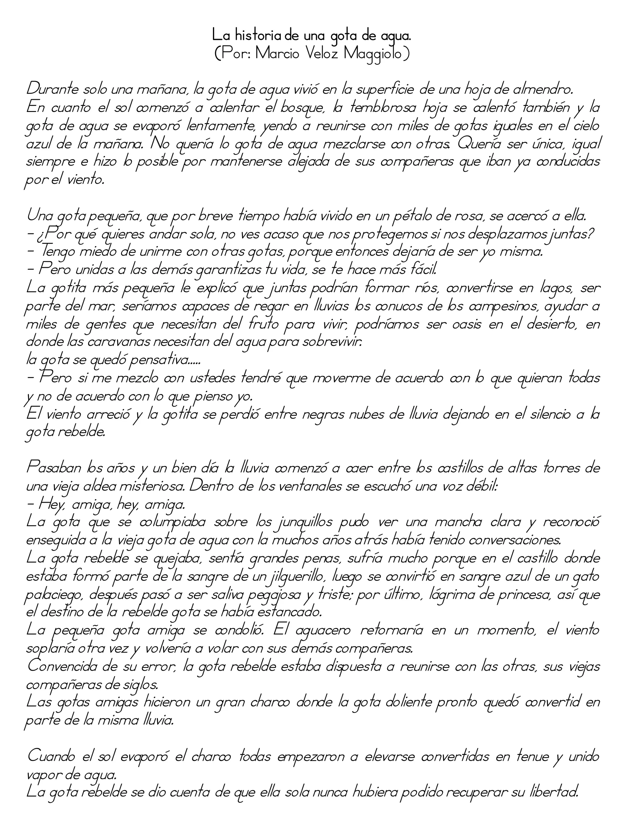 Hojas De Trabajo De Comprensión Lectora Sobre El Ciclo Del Agua Lea