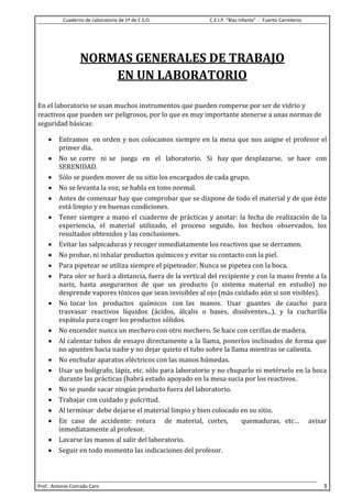 Cuaderno laboratorio 1º y 2º ESO | PDF