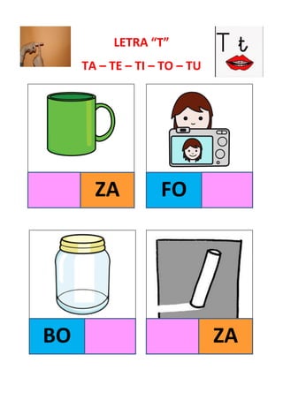 Cuaderno lecto fonológico letra t y s | PDF