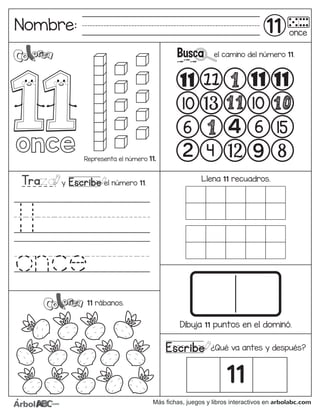 Hoja De Trabajo De Orden Numérico