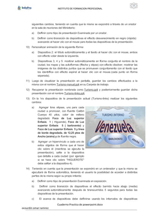 Cuaderno practica de powerpoint | PDF