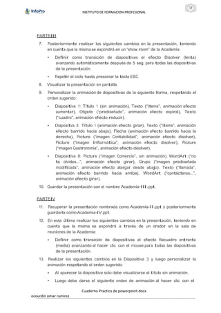 Cuaderno practica de powerpoint | PDF