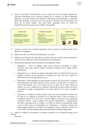 Cuaderno practica de powerpoint | PDF