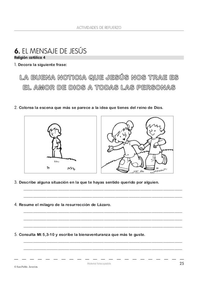 La Resurreccion De Lazaro Actividades Para Niños - Actividad del Niño