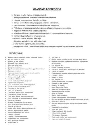 Cuaderno verano latín 1 oraciones | PDF