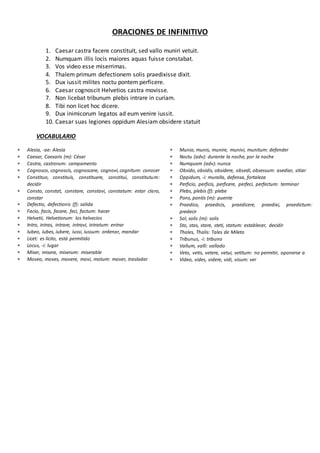 Cuaderno verano latín 1 oraciones | DOCX