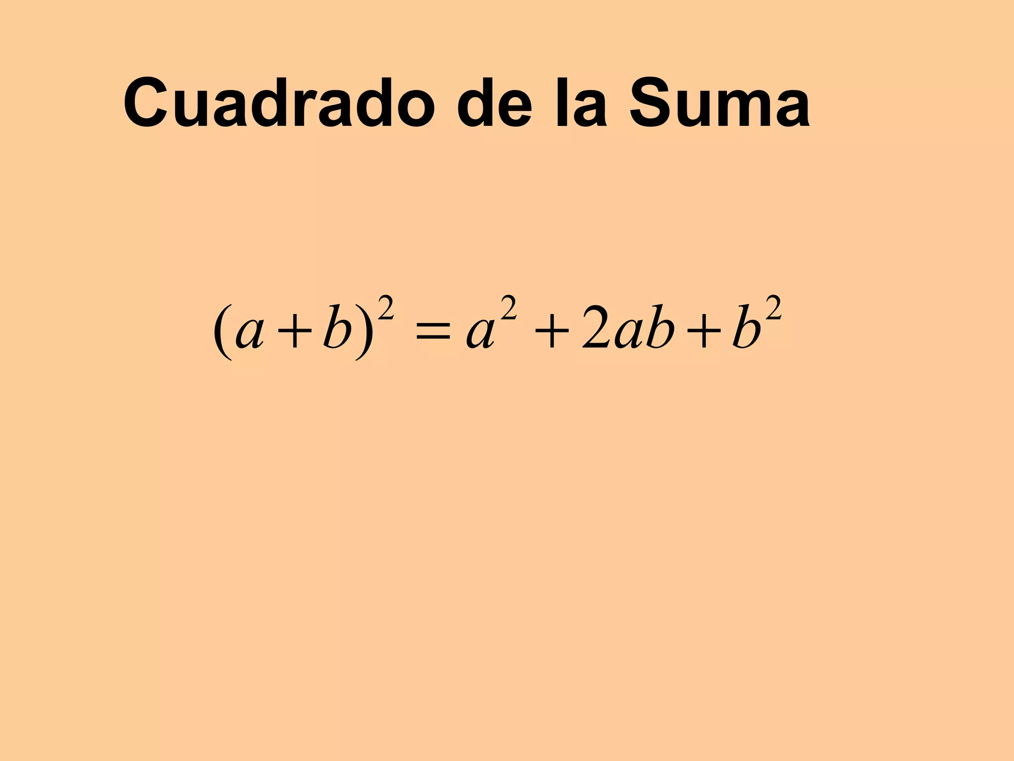 CUADRADO DE LA SUMA | ODP
