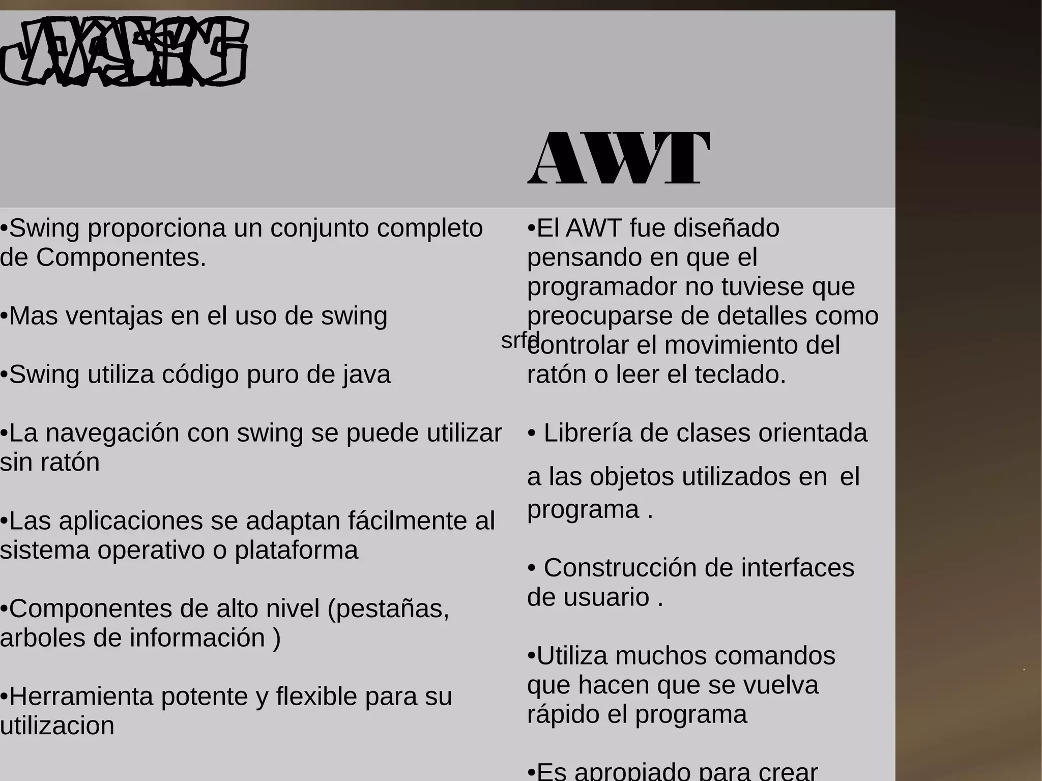 Cuadro comparativo | ODP | Programming Languages | Computing