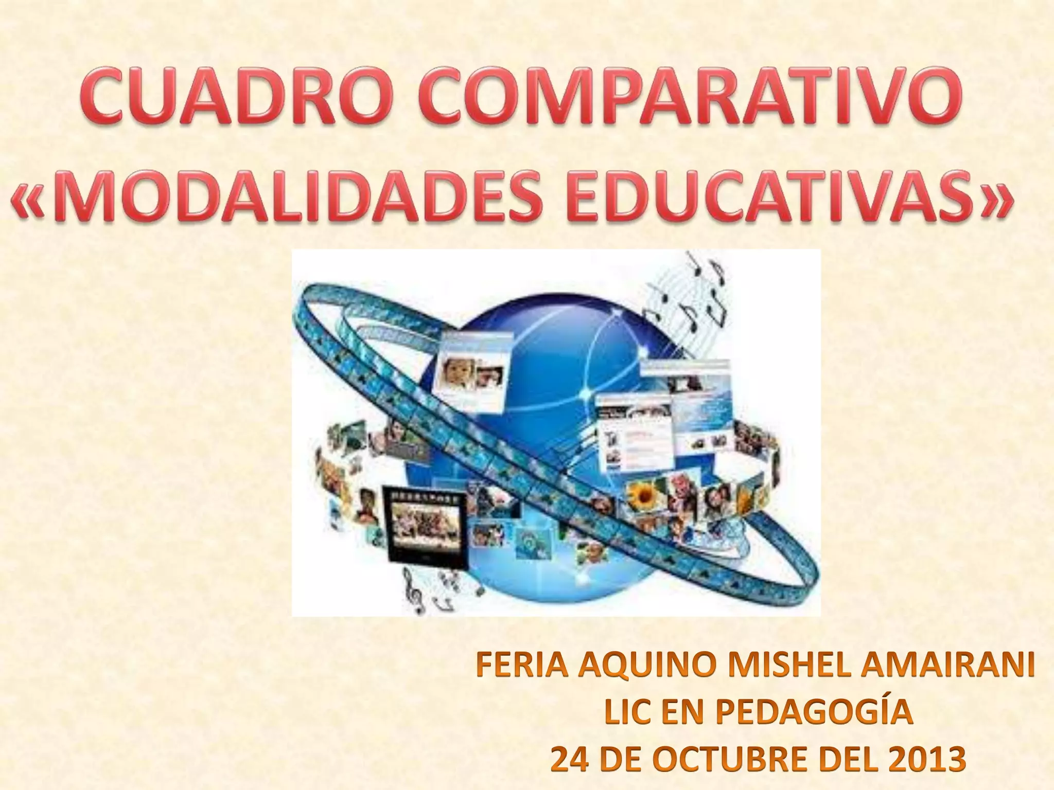 Cuadro comparativo modalidades educativas | PPTX