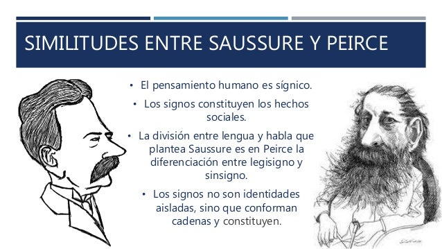 Cuadro comparativo entre saussure y peirce.