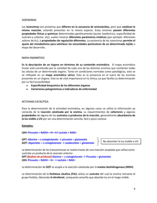 Cuadro de enzimas séricas | DOCX