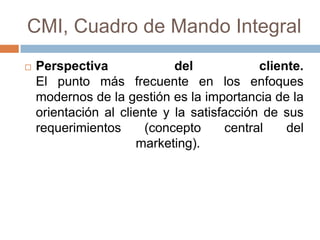 Cuadro de mando integral | PPTX