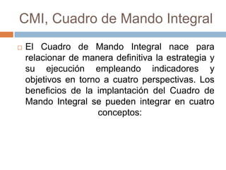 Cuadro de mando integral | PPTX