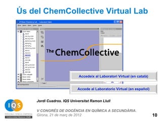 Portant el laboratori virtual a l'aula de química | PPT