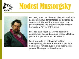 Cuadros de una exposición | PPT
