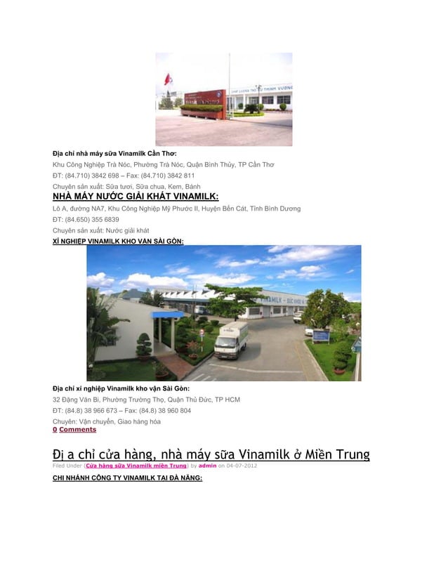Cua hang sua vinamilk | PDF