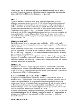 Cuajada y prensado correctos en queseria | PDF