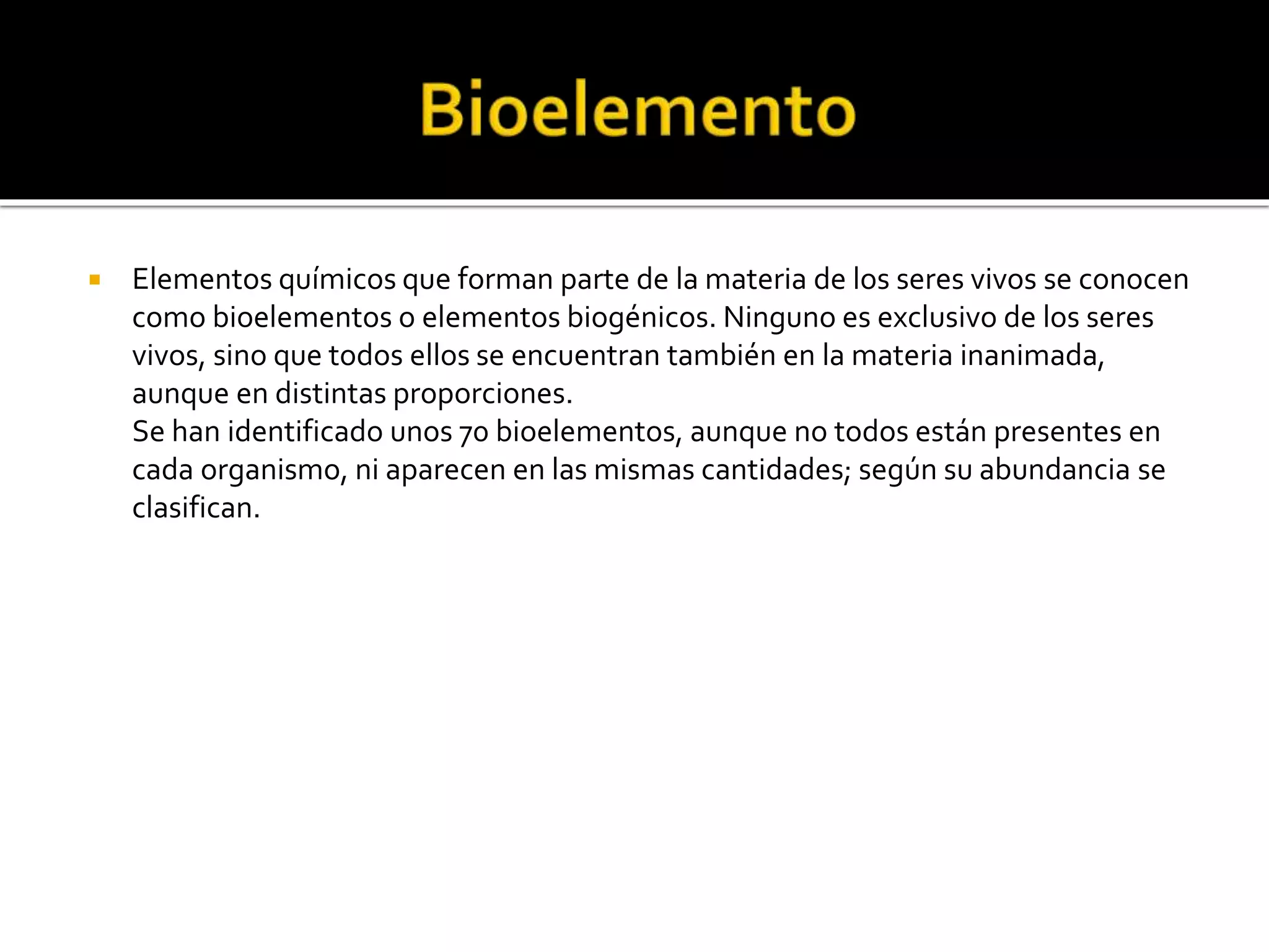 Cuales elementos quimicos son importantes para el | PPT