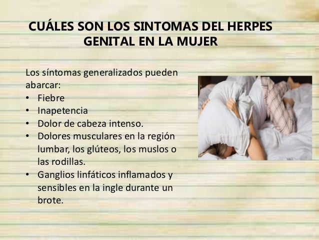Cuales Son Los Sintomas Del Herpes Genital En La Mujer