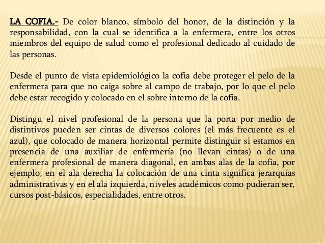 Significado De La Cofia En Enfermeria - slingo