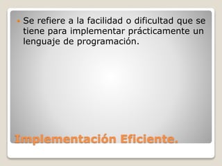 Cualidades de un lenguaje de programación | PPTX