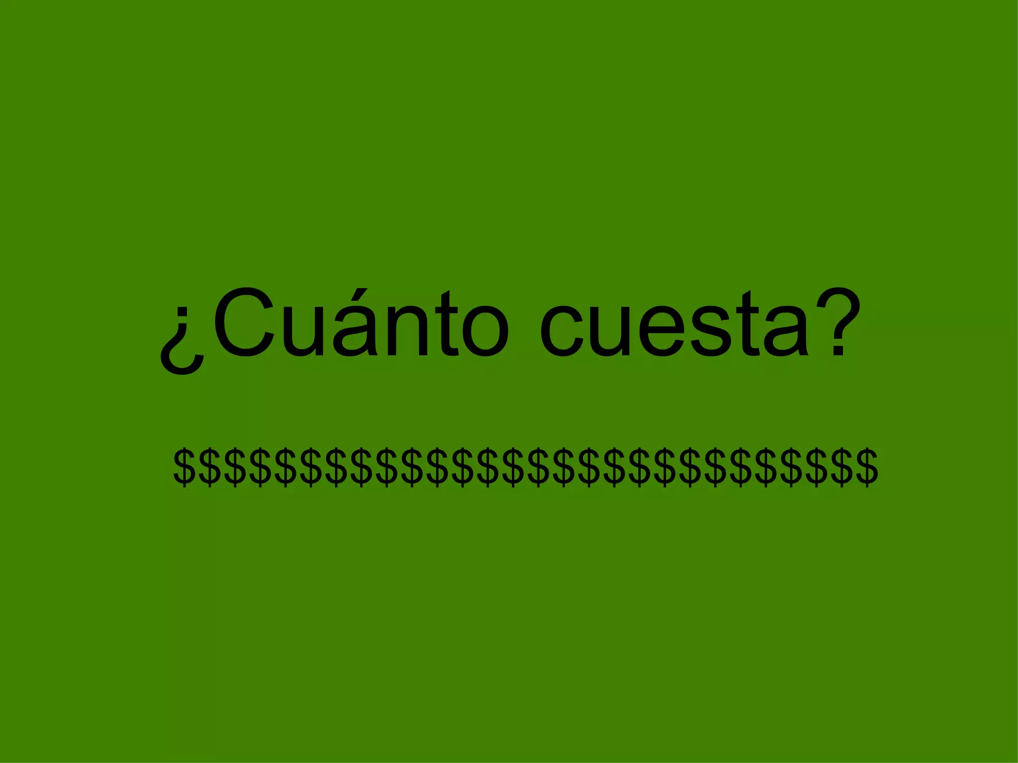 Cuanto Cuesta | PPT